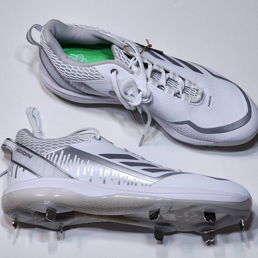 Adidas Men's Icon 7 Dripped Out Metal Baseball Cleats… - Gem